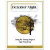 October Night - Song for Young Singers - by Donna Rhodenizer